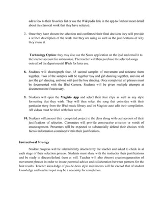 Dance lesson plan updated for technology | PDF