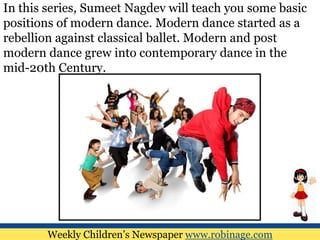 Dance Lessons for Kids: Modern Dance | PPTX