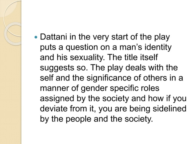 DANCE LIKE A MAN.pptx | Family and Relationships