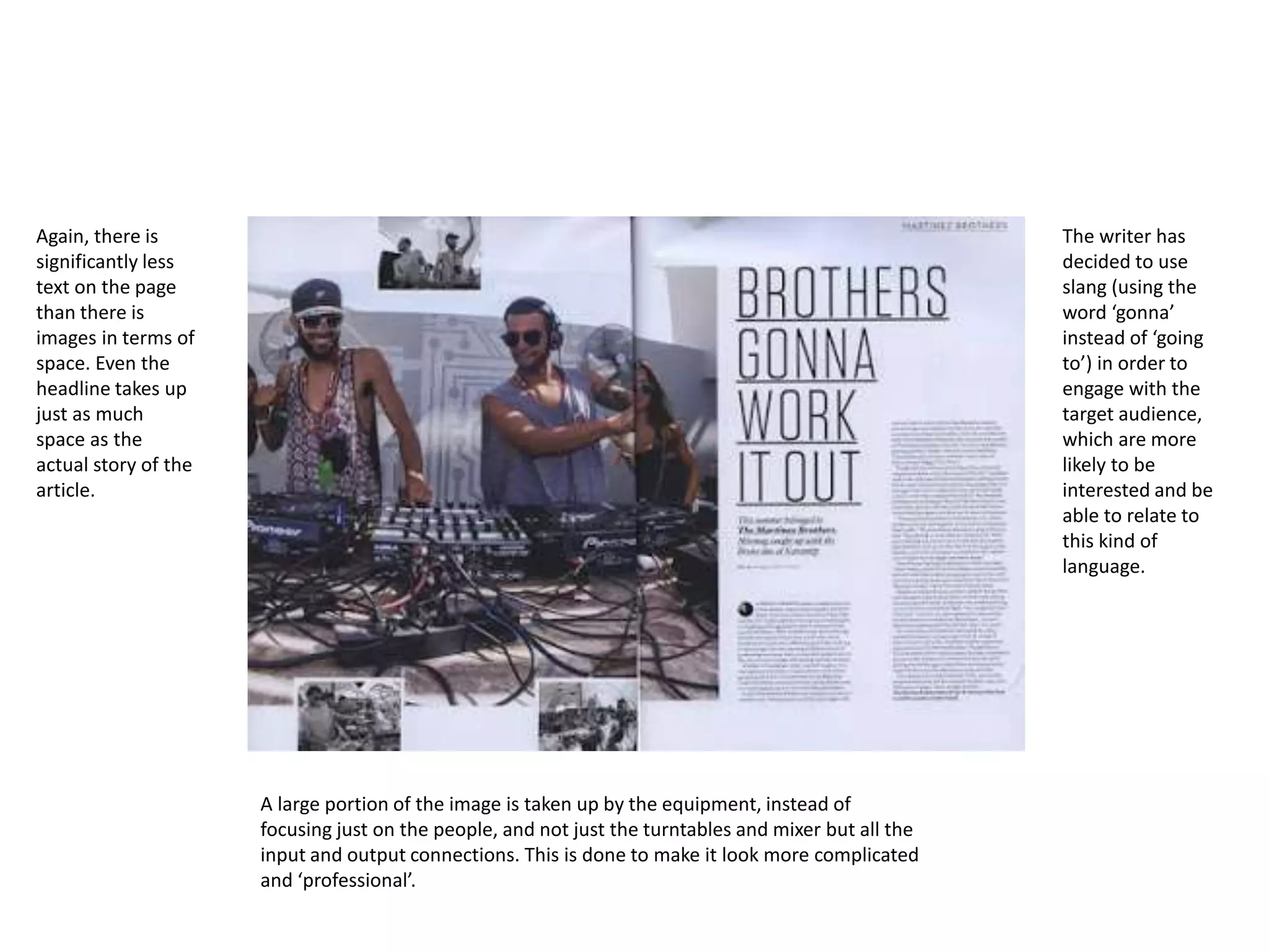 Dance music magazine layout research | PPTX