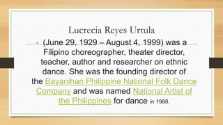 Dance National Artist.pptxGHNJM,KJHGJFGH | PPTX | Dance | Fine Art
