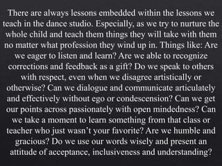 Dance Teacher | PPTX