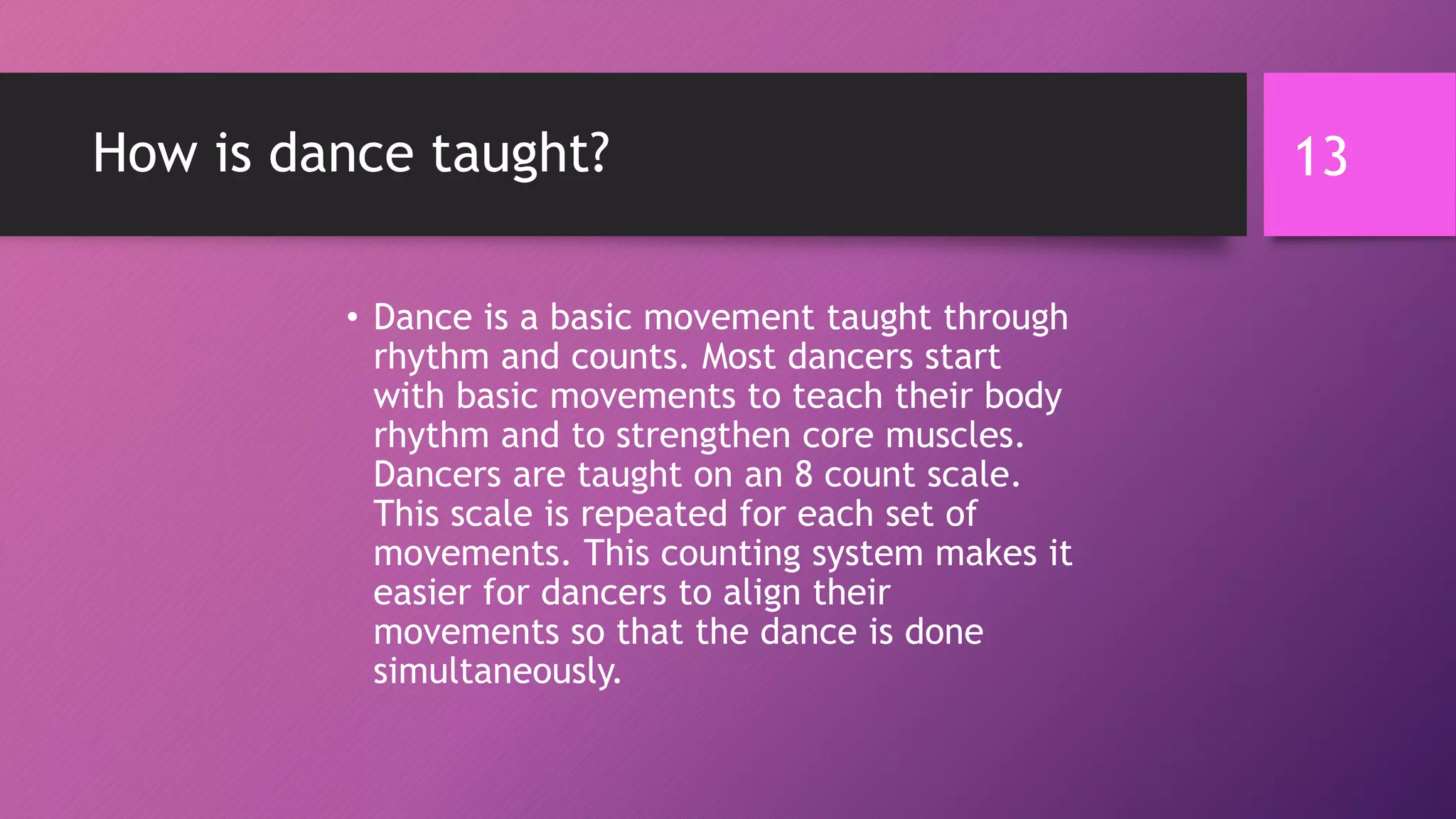 Dance terminology | PPTX
