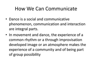 Dance therapy | PPTX