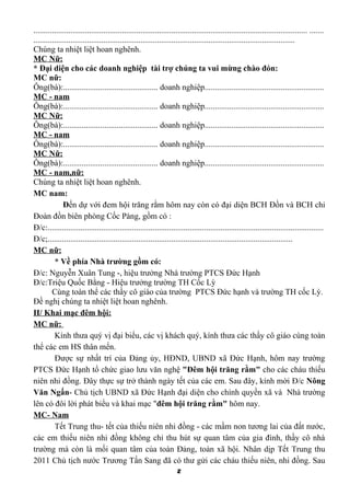 Dan chuong trinh van nghe | DOC