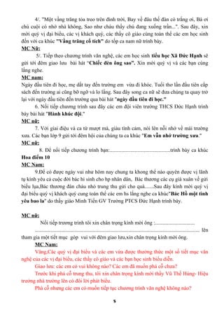 Dan chuong trinh van nghe | DOC