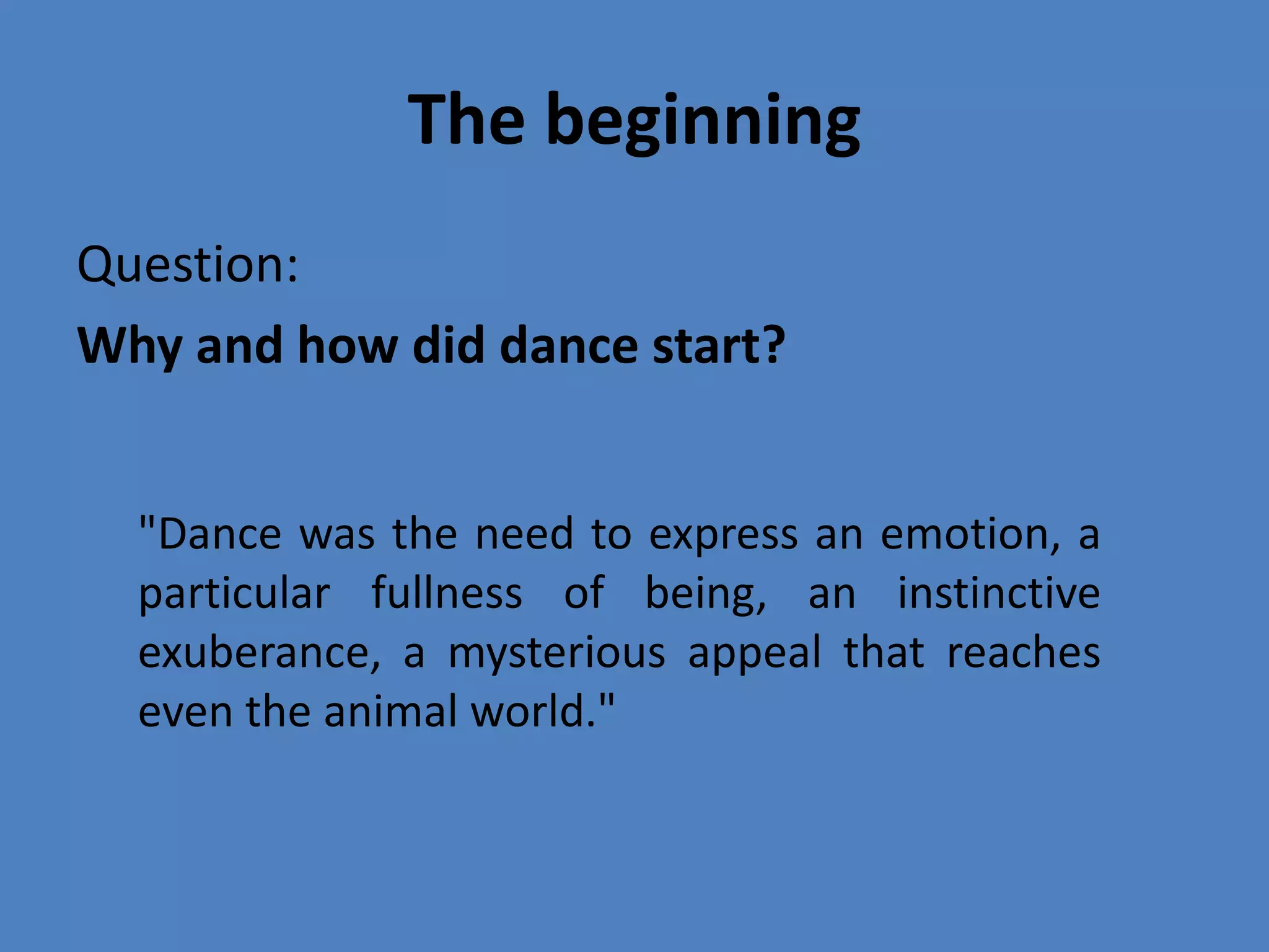Dancing | PPT