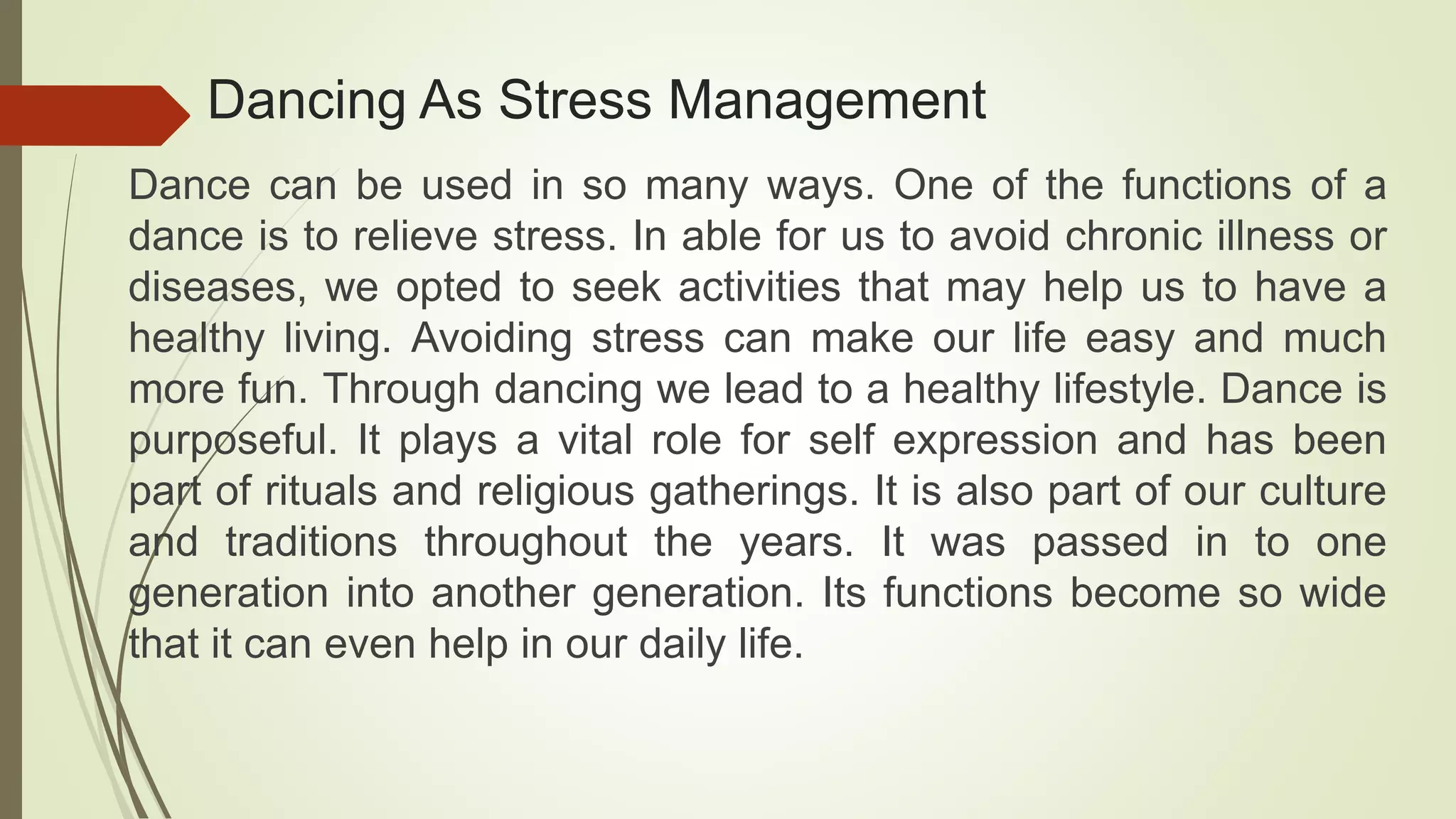 Dancing as Stress Management (Q3).pptx