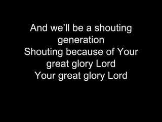 Dancing generation | PPT