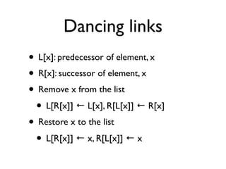 Dancing links | PPT