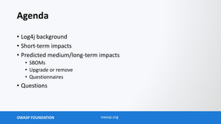 Long-term Impact of Log4J | PPT