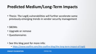 Long-term Impact of Log4J | PPT