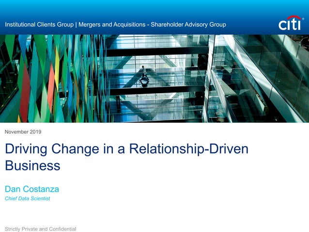 Driving Change in Relationship-Driven Businesses | How Citi Uses Data ...