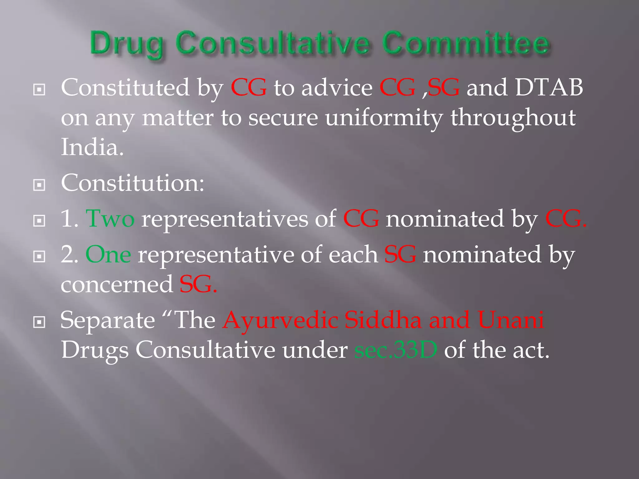 D and C act 1940 and rules 1945 | PPTX