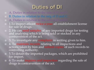 D and C act 1940 and rules 1945 | PPTX | Pharmaceutical Industry ...