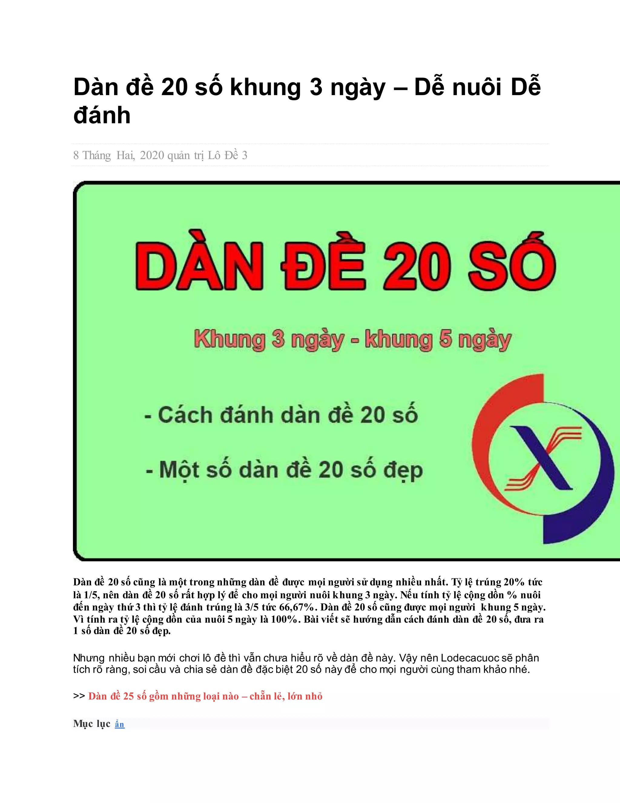 Dan de 20 so | PDF