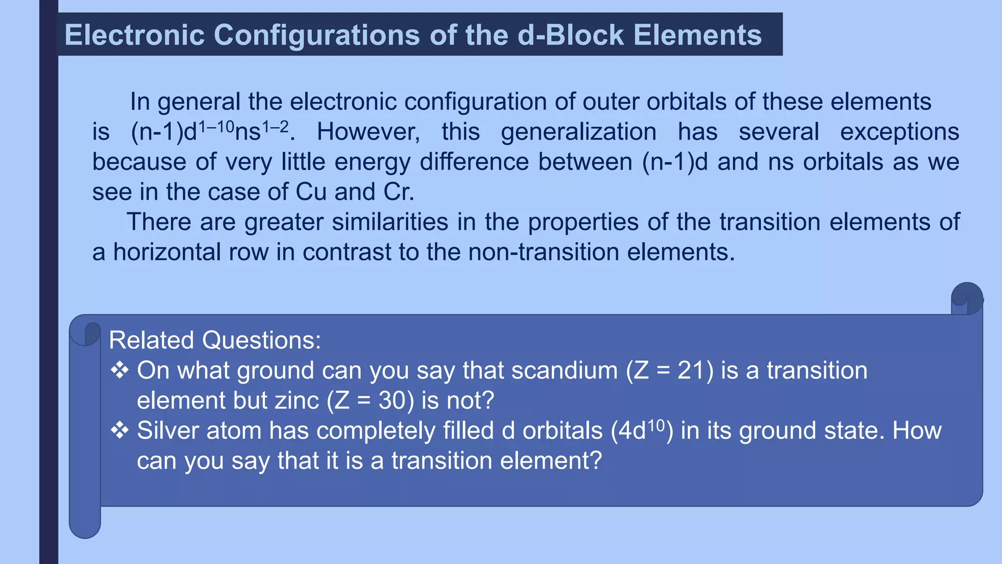 D and f block | PPTX