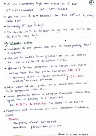 D and F Block Elements Notes .pdf