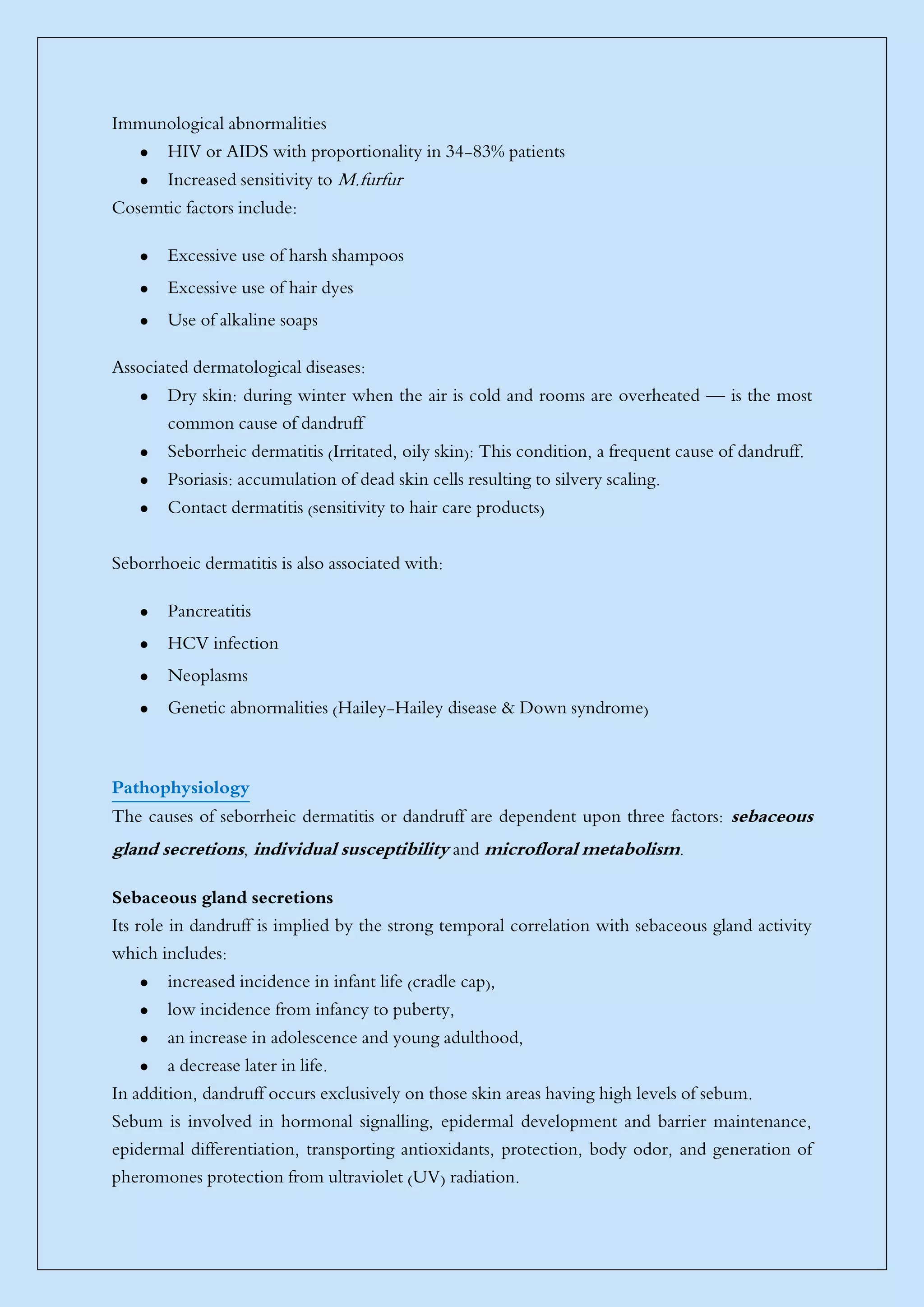Dandruff | PDF
