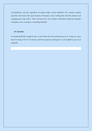 Dandruff | PDF