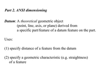 Geometric Dimensioning and Tolerancing | PPT | 3-D Graphics | Computer ...