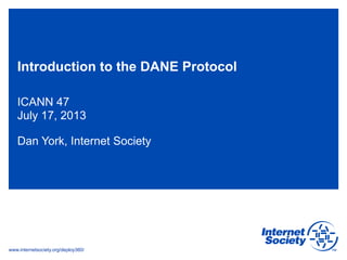 Introduction To The DANE Protocol (DNSSEC) | PDF