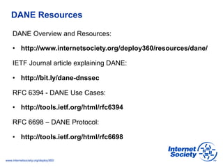 Introduction To The DANE Protocol (DNSSEC) | PDF