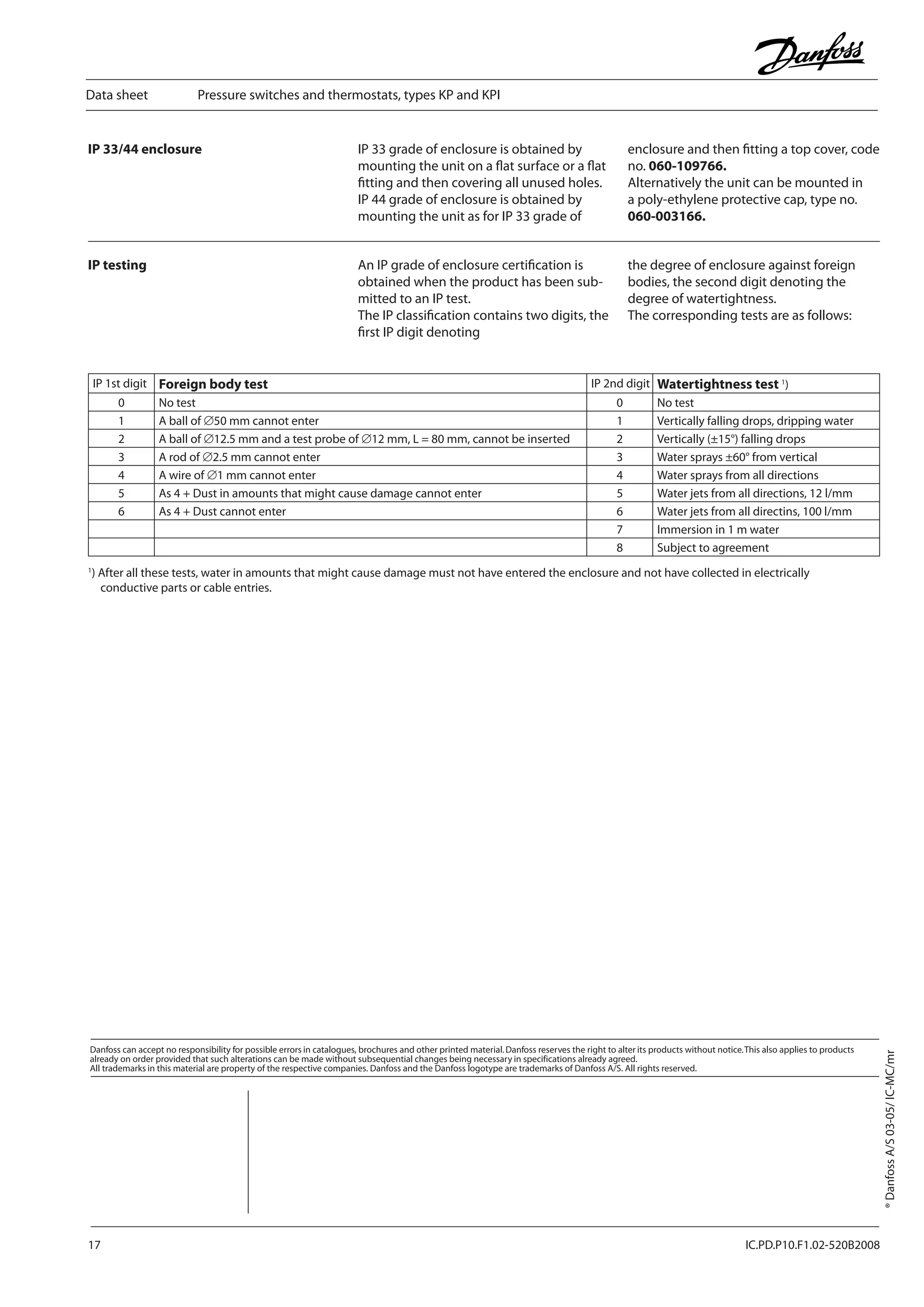 คู่มือการใช้งาน Danfoss รุ่น KPi | PDF