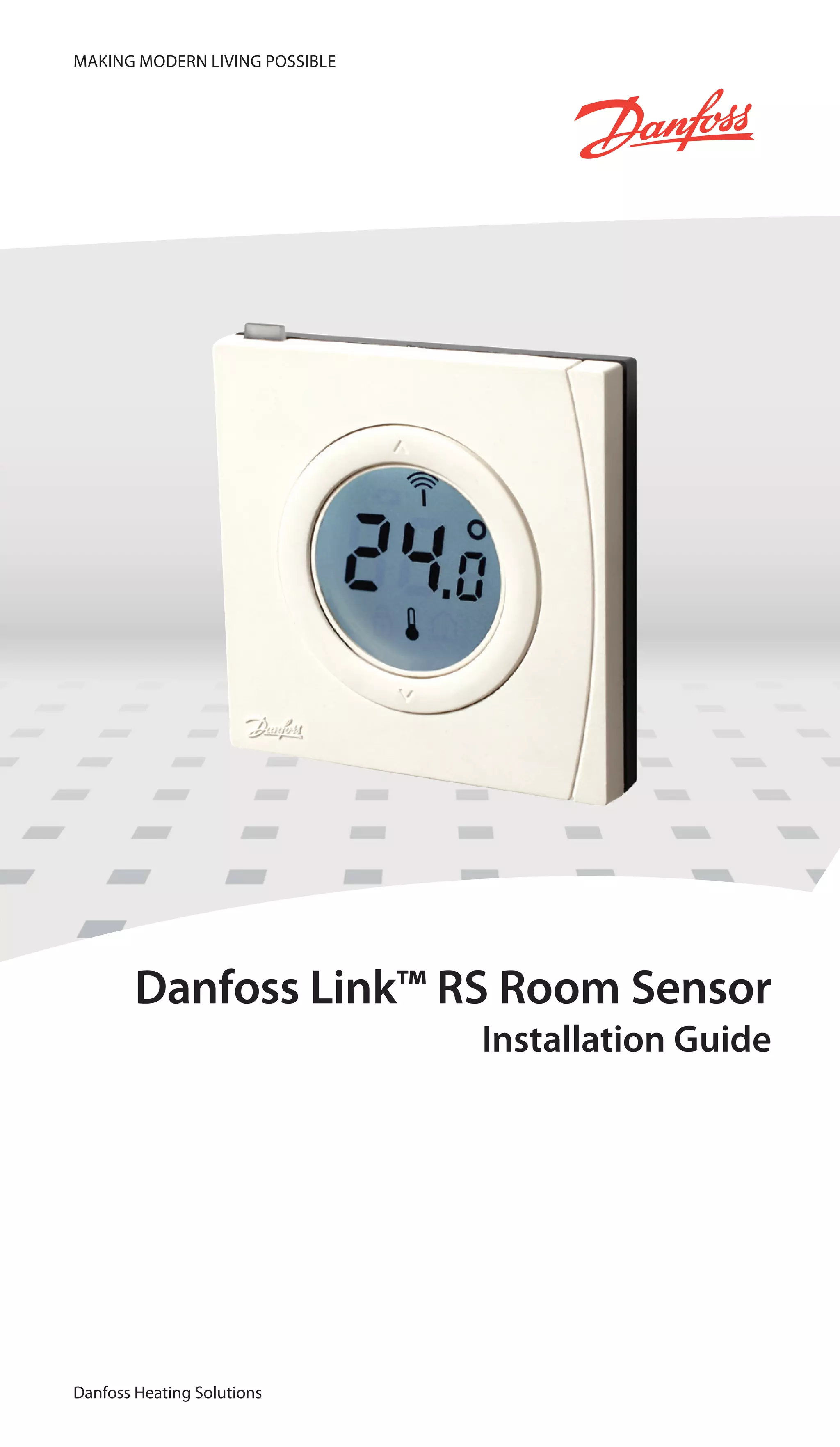 Manual Wall thermostat Danfoss link rs-Zwave | PDF