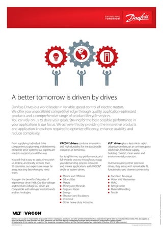 Danfoss Drives Product Overview for your Applications | PDF