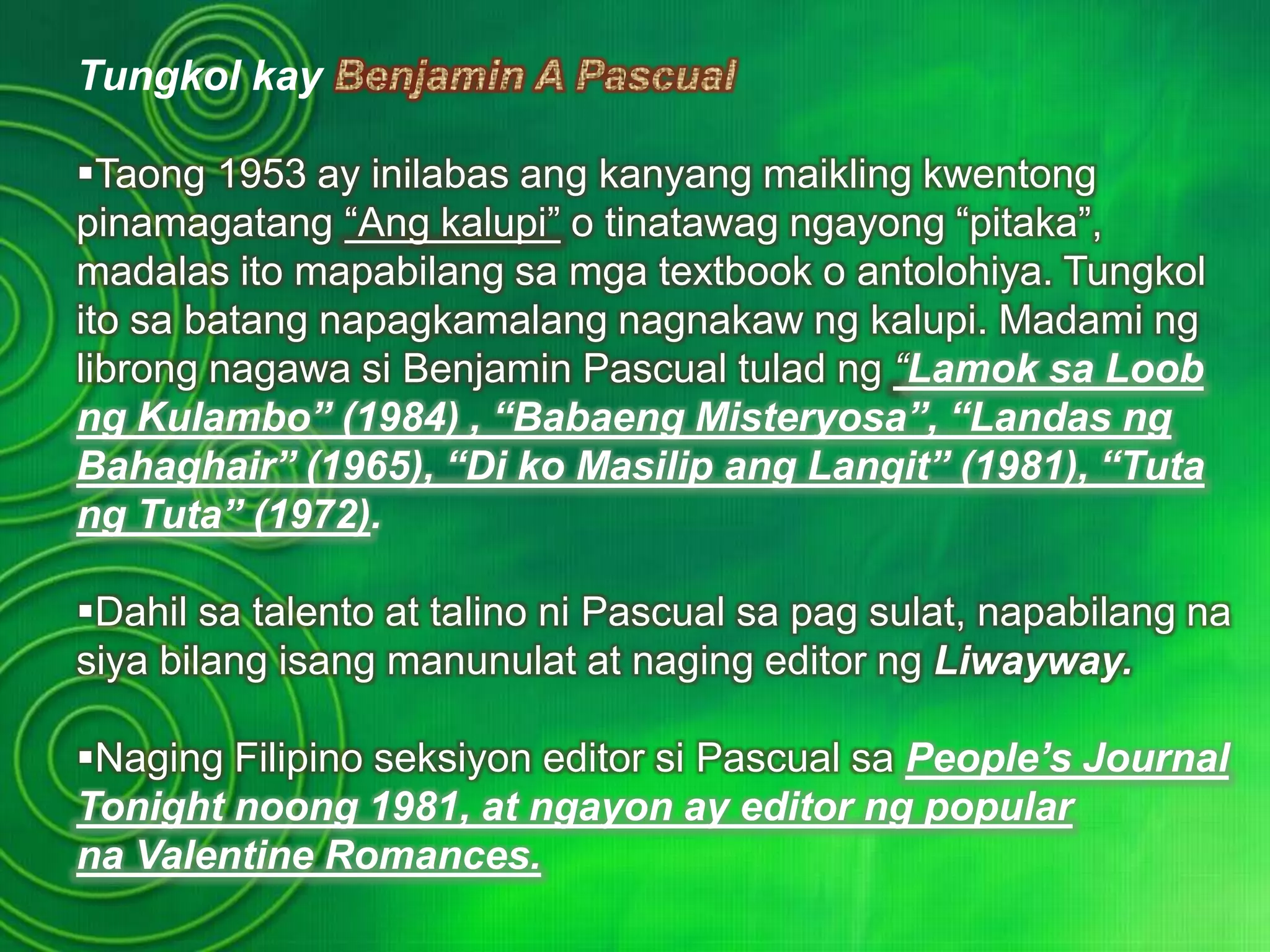 Ang Sampung Natatanging Nobelang Filipino | PPTX