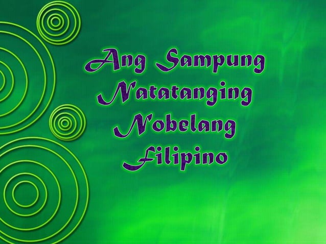 Ang Sampung Natatanging Nobelang Filipino | PPTX