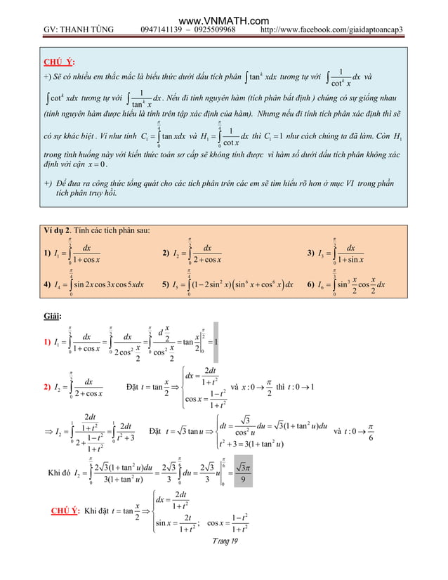 Dang tich-phan-dai-hoc | PDF