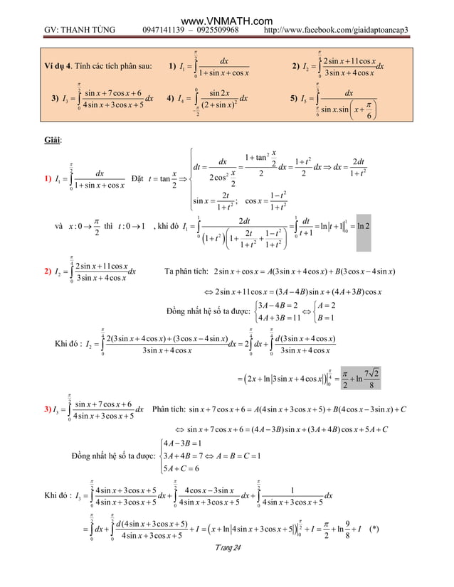 Dang tich-phan-dai-hoc | PDF