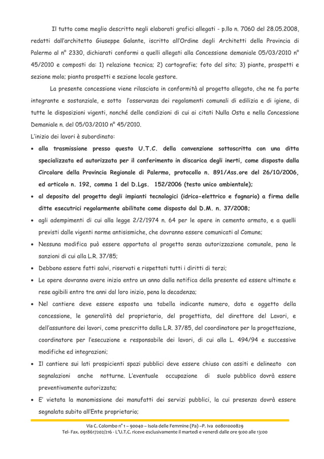 D angelo giovanni distrubutore benzia porto c.e n.11 2010 | PDF