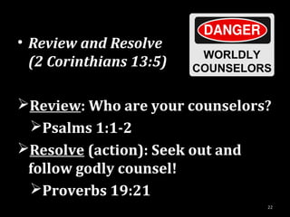 Danger spiritual hazards | PPT