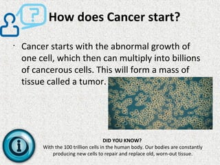 Danger of cancer | PPT