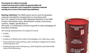 Dangerous and Hazardous Goods | PPTX