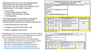 Dangerous and Hazardous Goods | PPTX
