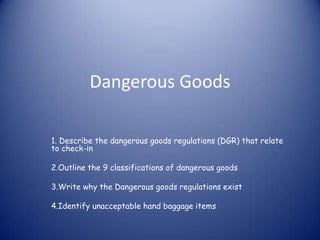 Dangerous goods | PPT