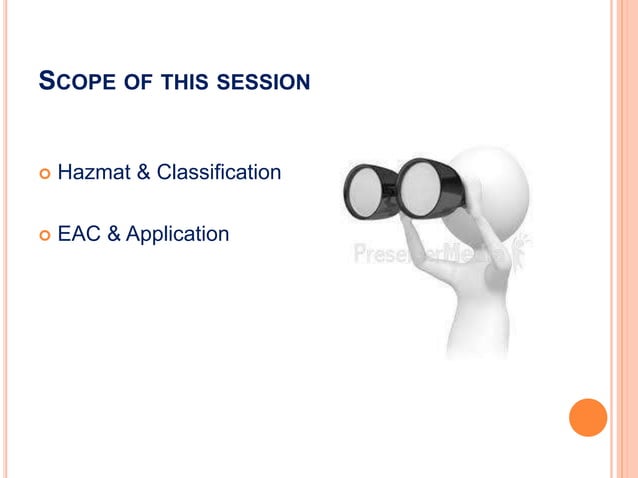 Dangerous Goods Emergency Action Codes | PPTX