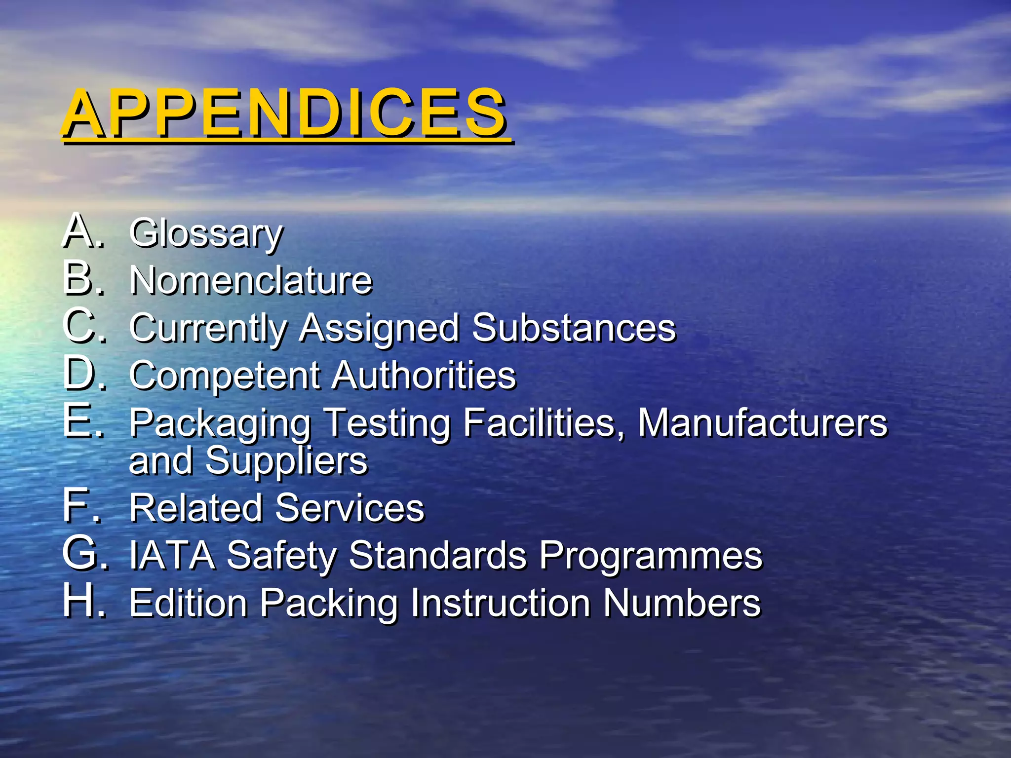 IATA Dangerous Goods Regulations | PPT
