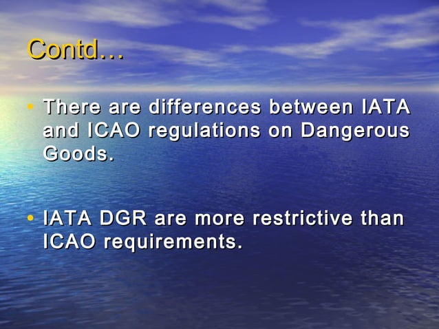 IATA Dangerous Goods Regulations | PPT