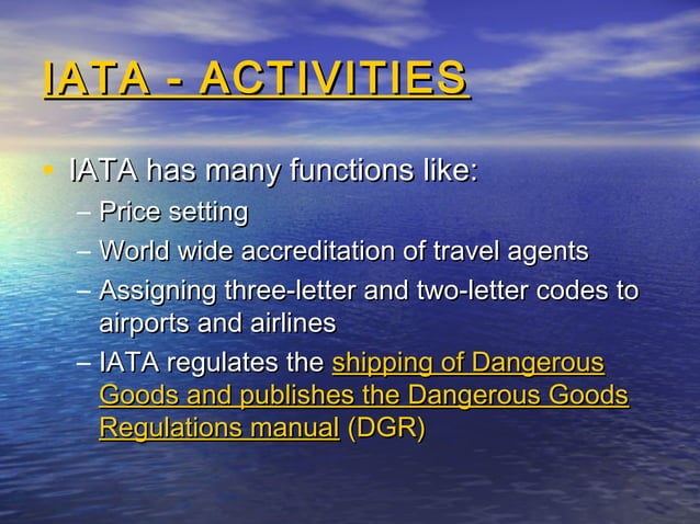IATA Dangerous Goods Regulations | PPT