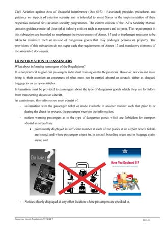 Dangerous goods regulations cat 9 | PDF