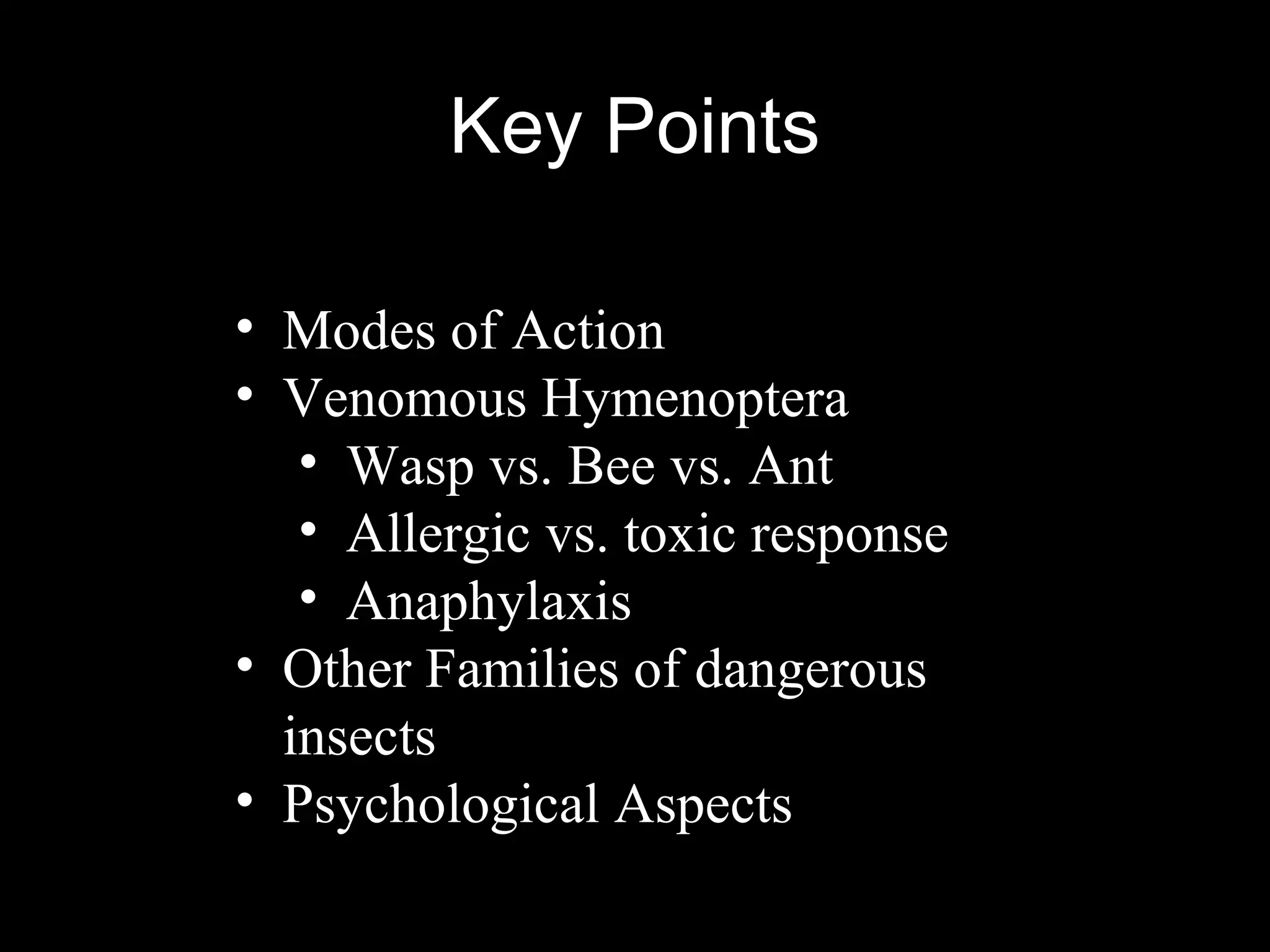 Dangerous Insects | PPT