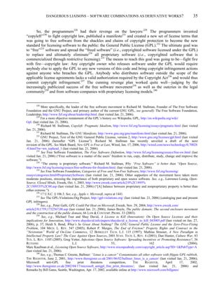 Dangerous Liaisons - Software Combinations as Derivative Works? | PDF