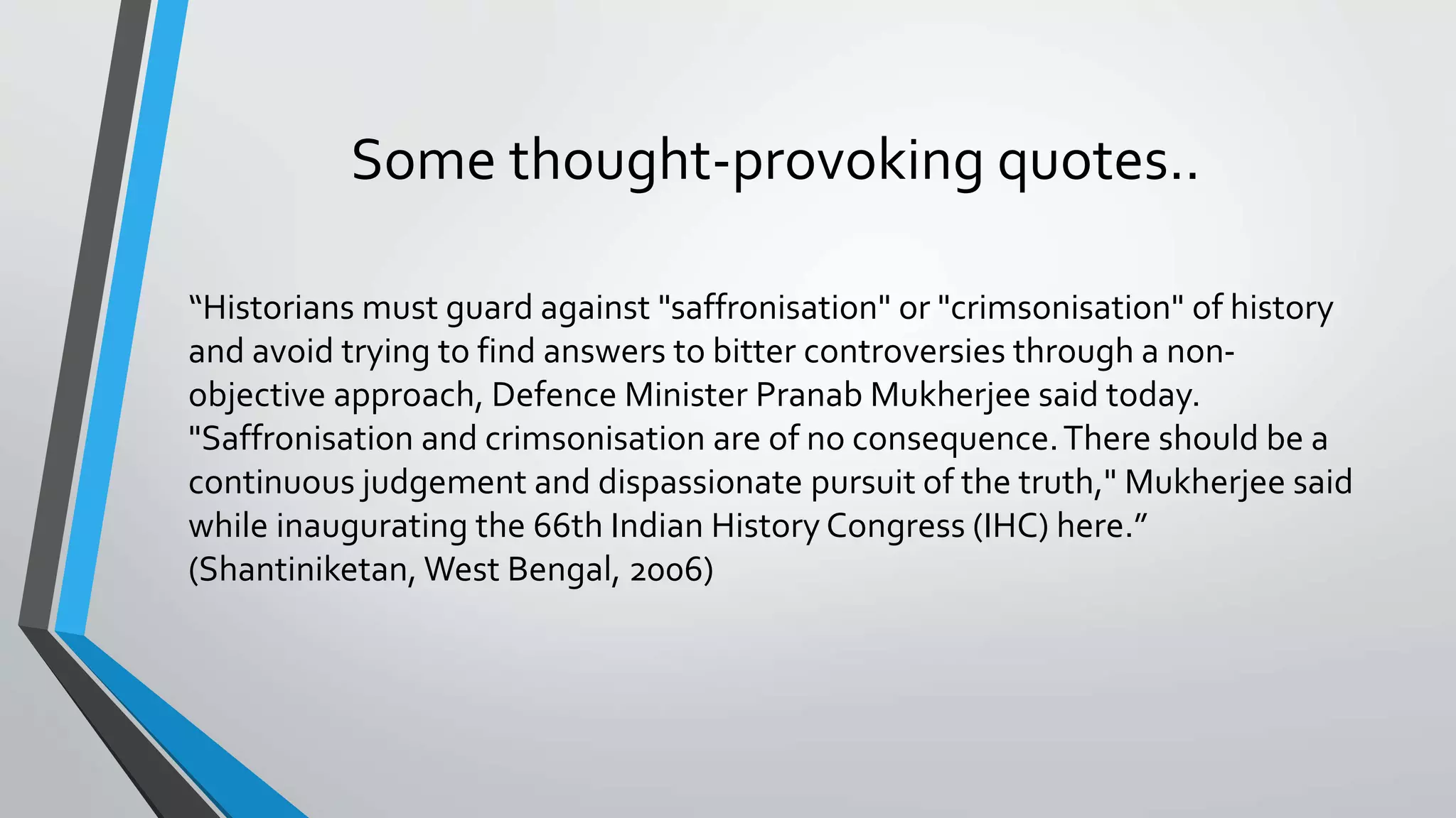 Dangers and limitations of marxist historiography from a non religious ...