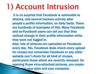 Dangers facebook | PPT