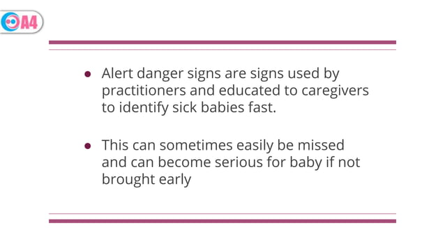 Danger signs in newborn by Dr. Lavanya, Pediatrician | PPTX